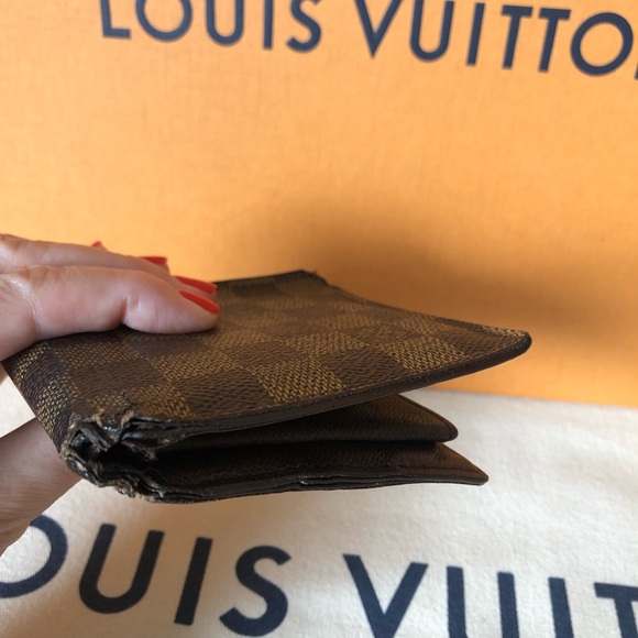 Louis Vuitton Damier Ebene Mens Wallet Investor | semashow.com